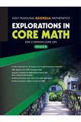 Explorations in Core Math Georgia Common Core GPS Student Edition Grade ...